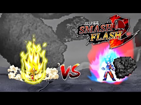 SSF2 Mods: Super Sonic vs SSB Kaioken Goku