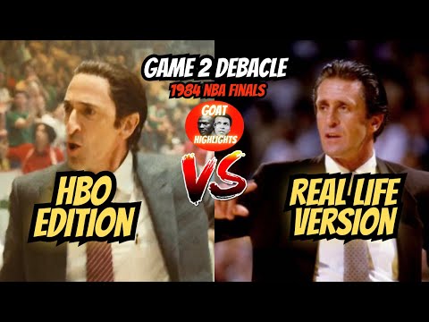 The Lakers Game 2 Debacle from the 1984 Finals, HBO's Version VS. Real Life | Split Screen Edition