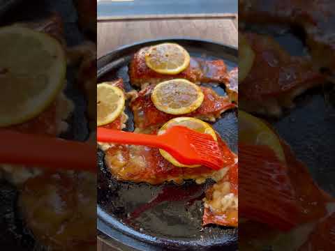 Honey garlic glazed brown sugar salmon