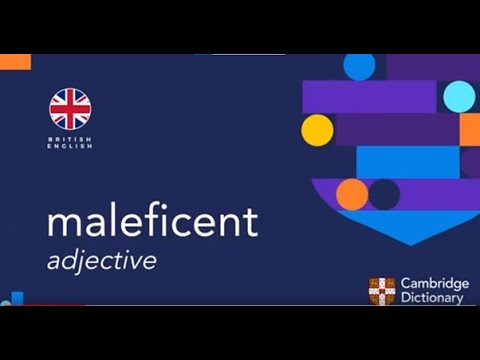 How to pronounce maleficent adjective | British English and American English pronunciation