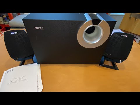 UnBoXing Edifier M201BT 2.1 Bluetooth Multimedia Speaker System 3-Piece Black Model: M201BT 6533084