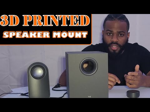 STL file Logitech Z407 Bluetooth Speaker Mount・3D printing template to ...