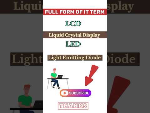 LCD & LED full form IT TERM COMPUTER 🖥️💻 ONLINE