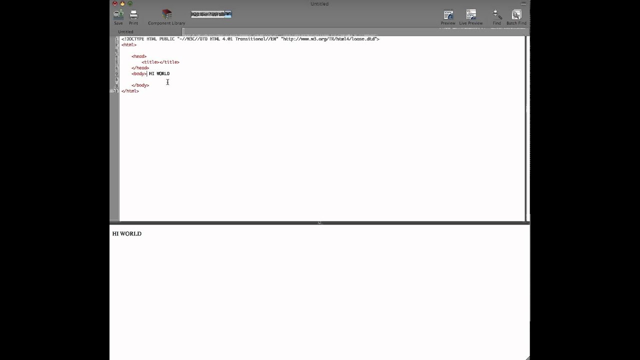 XHTML 1 INTRO TO XHTML