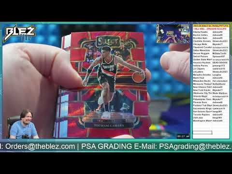 2023-24 Panini Select Hobby International NBA 3 Box Break #14 Pick Your Team