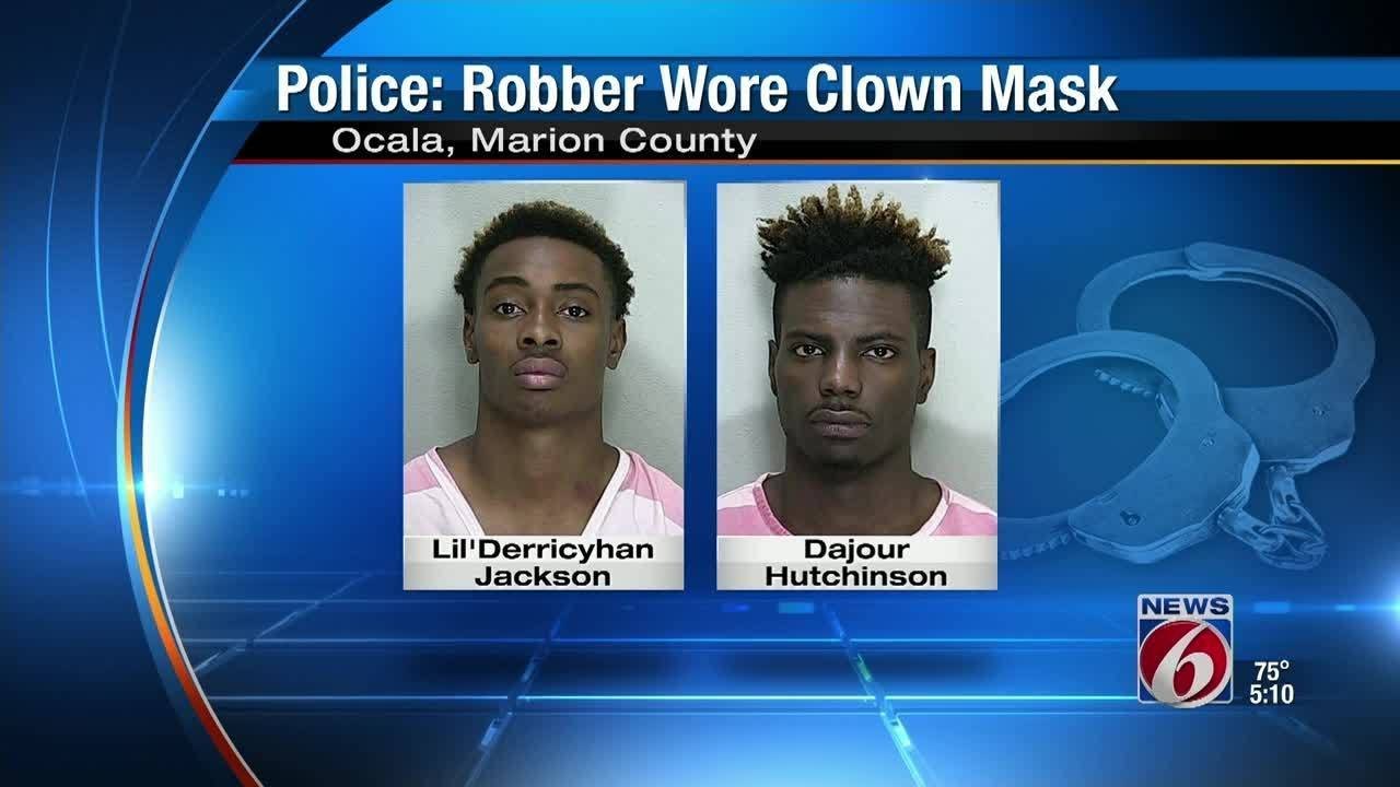 Man wearing clown mask accused of robbery