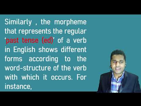 Allomorph-Meaning with Examples