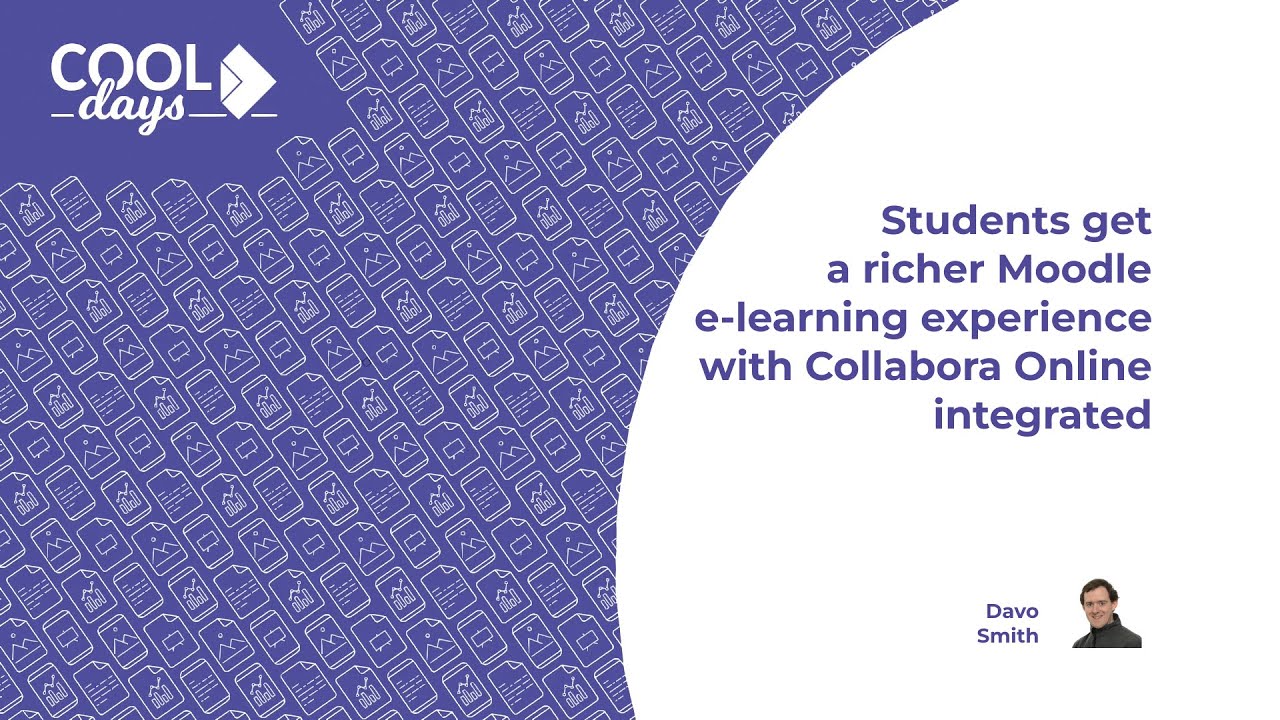 Students get a richer Moodle e-learning experience with Collabora Online integrated 🆒 COOL Days 2021