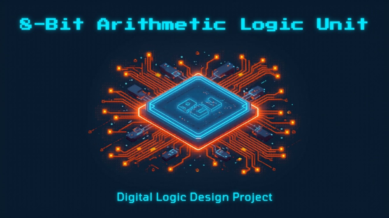 8 Bit Arithmetic Logic Unit | DLD Project