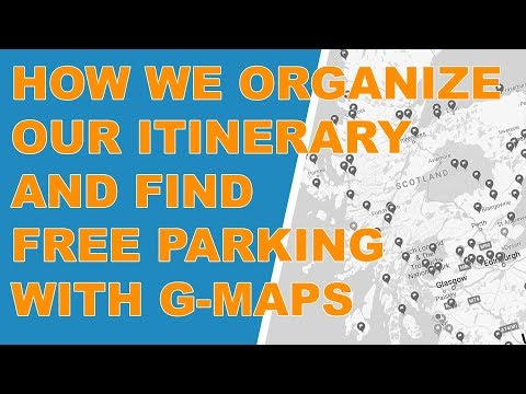 Van life Tips: How We Organize our Itinerary and Find Free Parking with Google Maps.