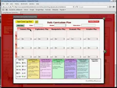 Part 2: EYLF Curriculum Plan: Styles & Formats - Online EYLF Tools Video Tutorials
