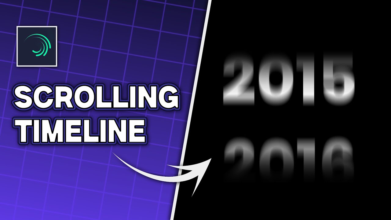 Create Scrolling Timeline Animation in Alight Motion