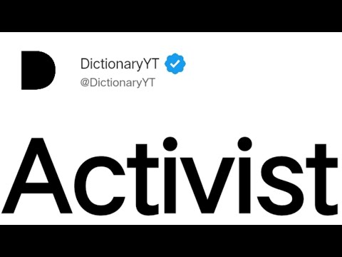 Activist Meaning in English