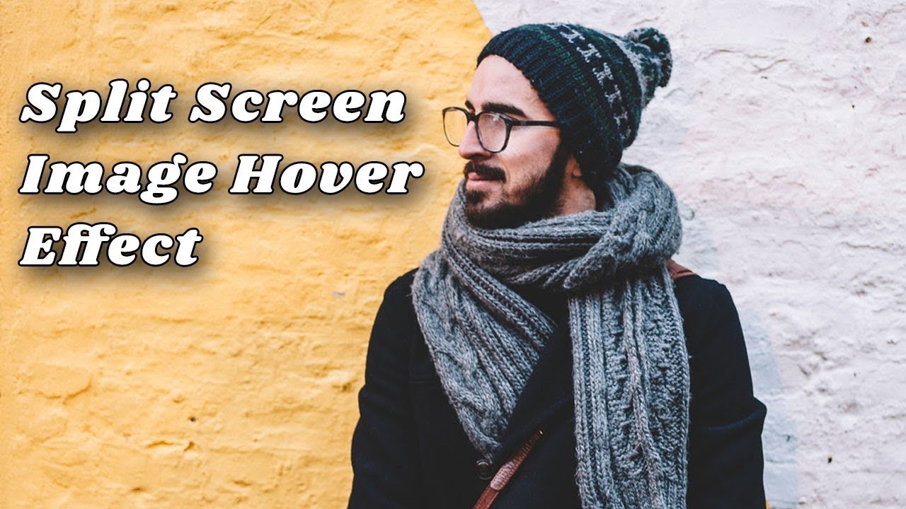 Awesome Split Screen Image hover Effect | Image hover effects