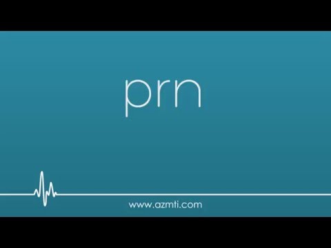 CNA Abbreviations: prn