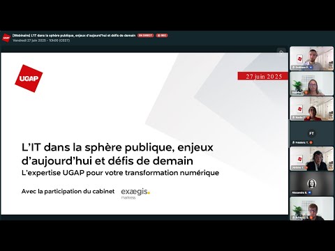 Webinaire : L’IT dans la sphère publique : enjeux d’aujourd’hui et défis de demain