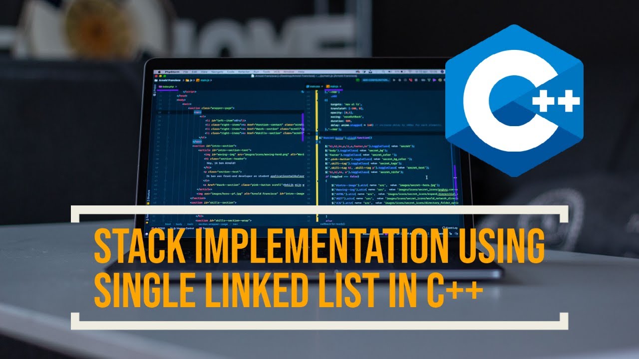 Stack Implementation using Single Linked List in C++ (2020) #ProtoGO