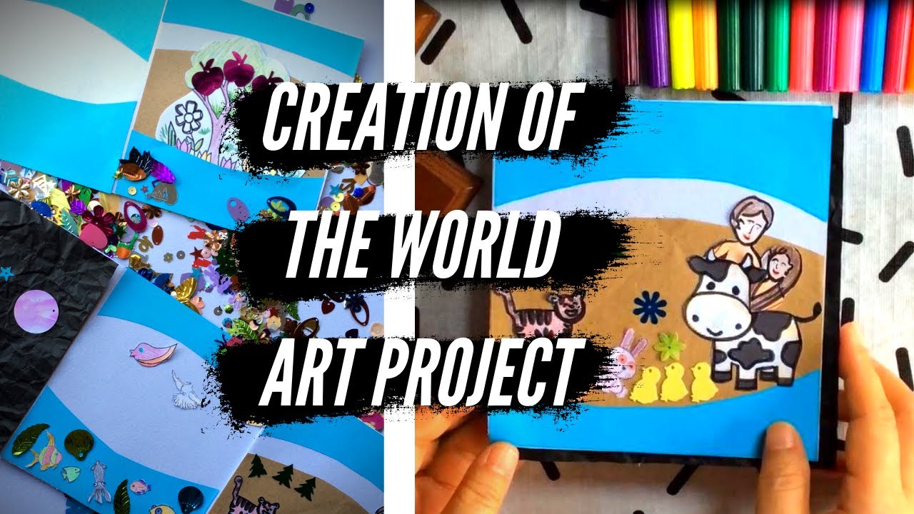 LEARN THE CREATION OF THE WORLD IN A FUN AND EASY WAY!! // Bible Art for Kids Ep. 1 (Genesis Ch 1-2)