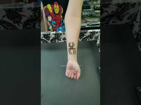 henna temporary tattoo in our store