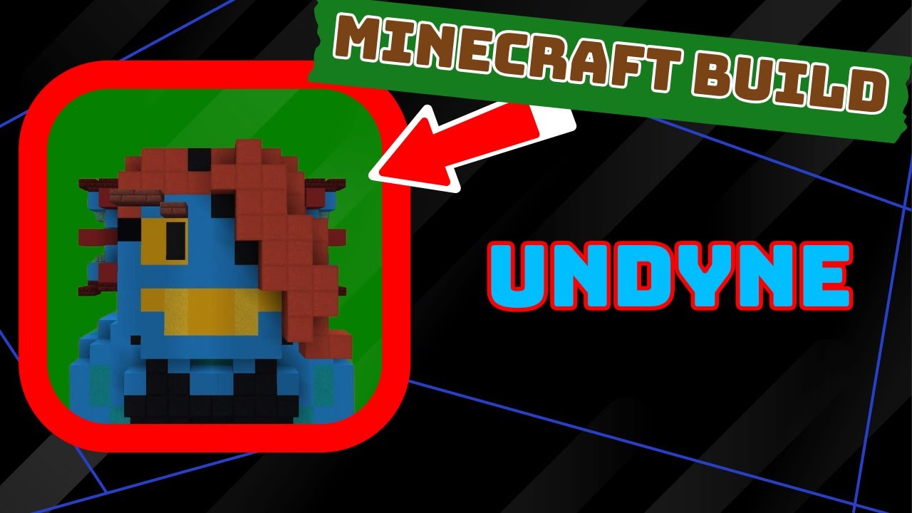 Undertale Undyne Minecraft Build