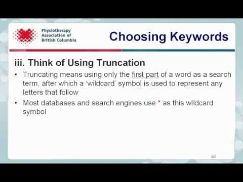 4. PABC eLibrary Series: How to choose search terms - keywords