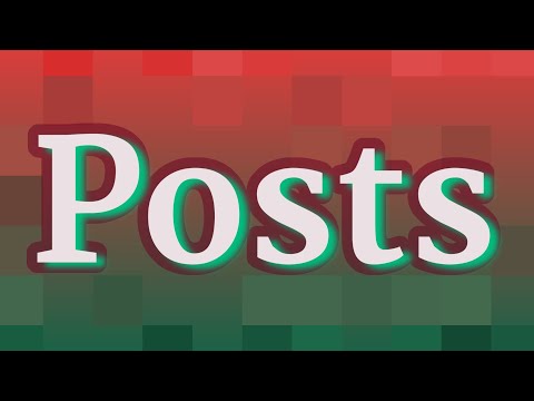 POSTS pronunciation • How to pronounce POSTS