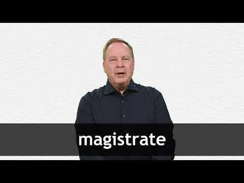 How to pronounce MAGISTRATE in American English
