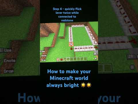 How to make your Minecraft world always bright ☀️☀️😱😱
