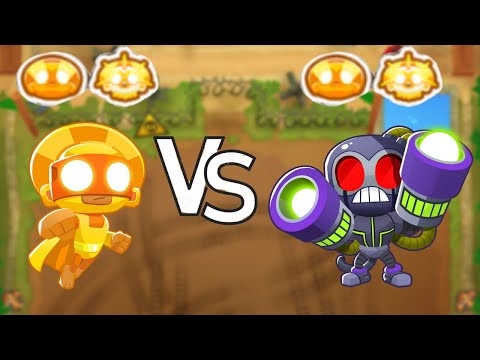 God Boosted sun avatar vs. tech terror (Bloons TD 6)