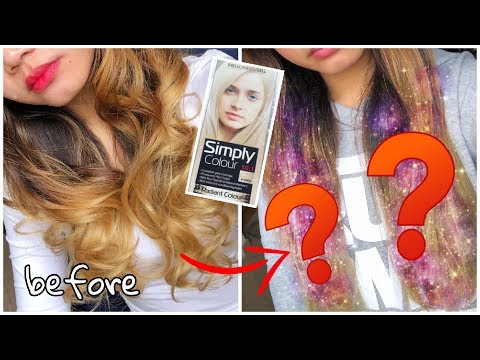Dyeing my hair light blonde | Mellor & Russel simply colour