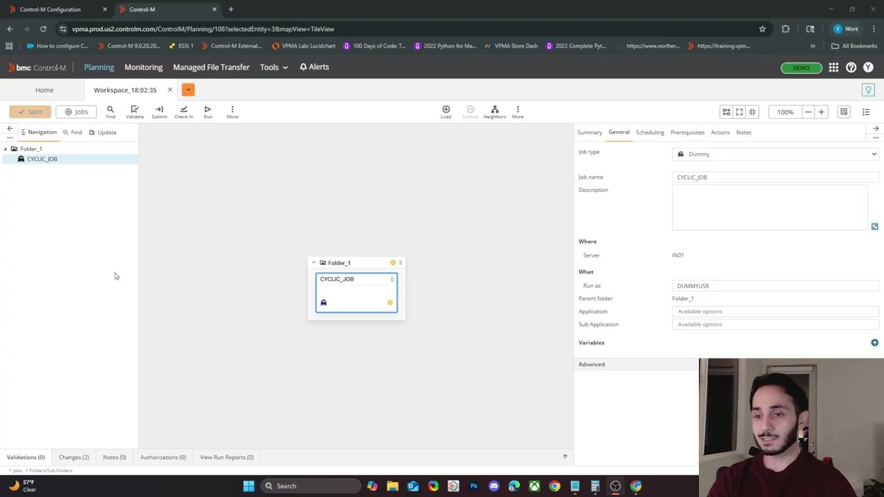 Control-M SaaS: Cyclic Job/Smart Folder settings & definitions