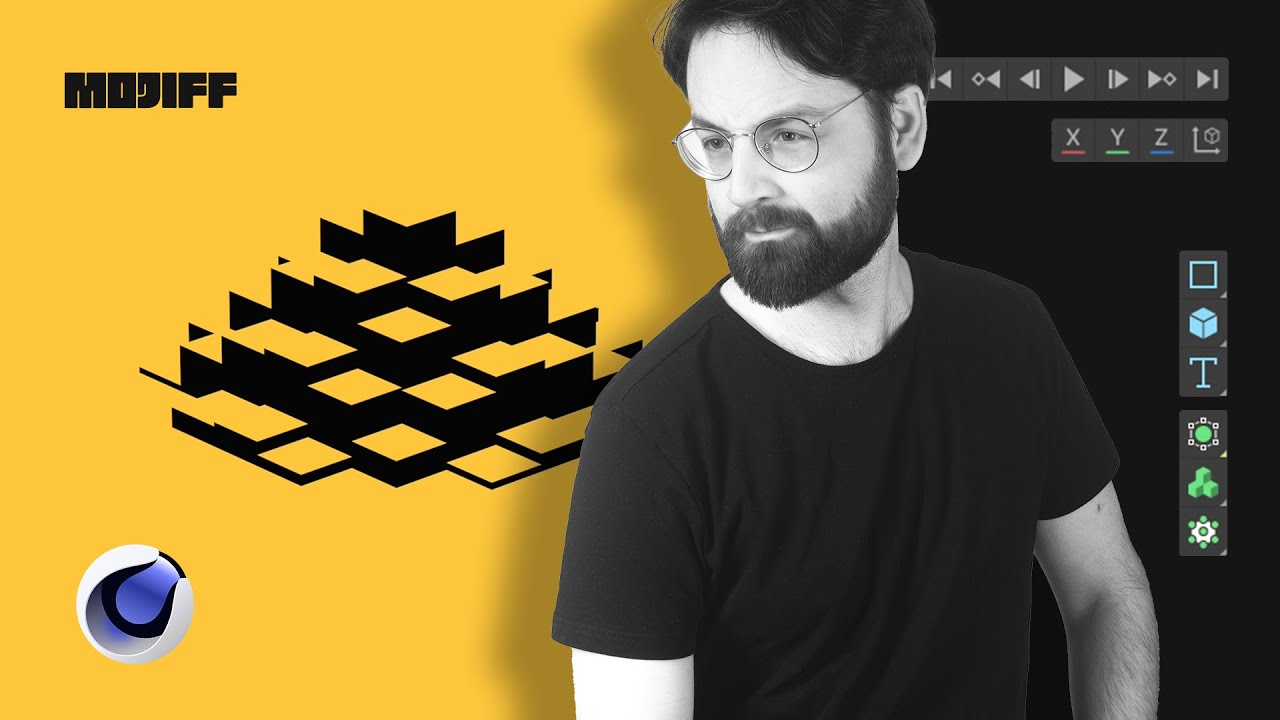 Mograph Cloner grid fields effect | Tutorial | Cinema 4D