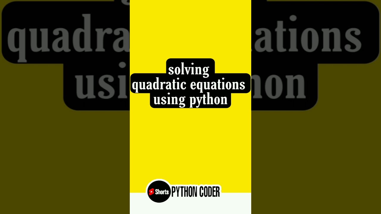 #Quadratic #Equations #Python #Coder #Coding #Programmer #Pythoncoder #Javascript#java #css3 #aws