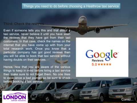 Know How to find heathrow Airport taxi service
