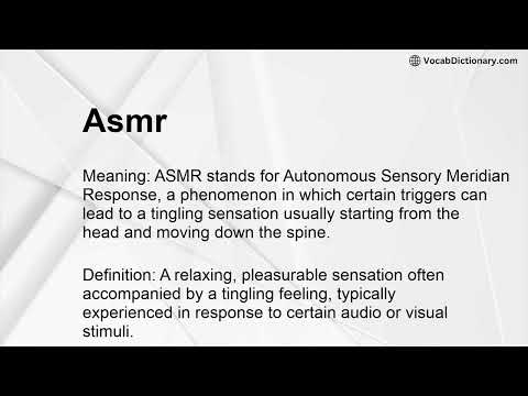 Asmr Meaning