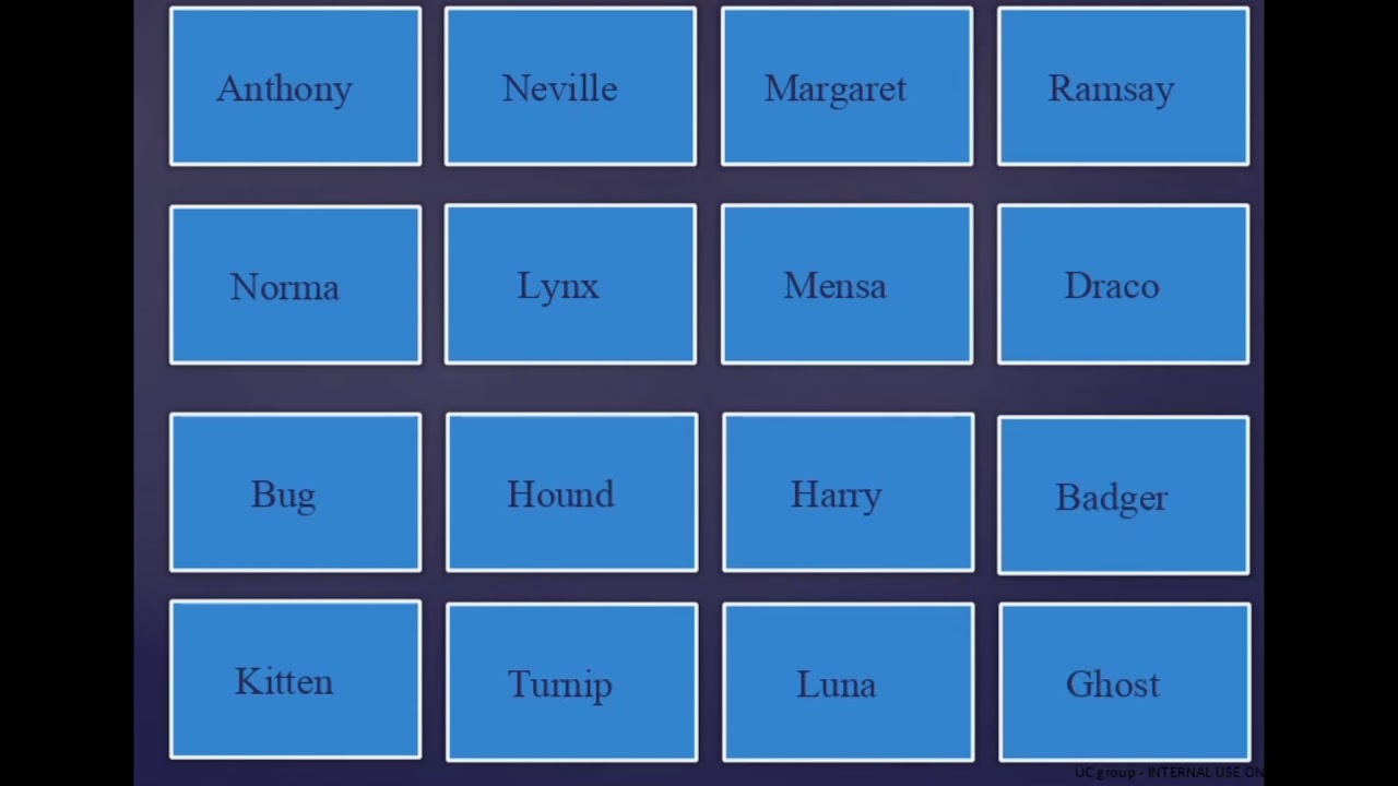 Only Connect:  Wall 1 solution and Wall 2 puzzle!