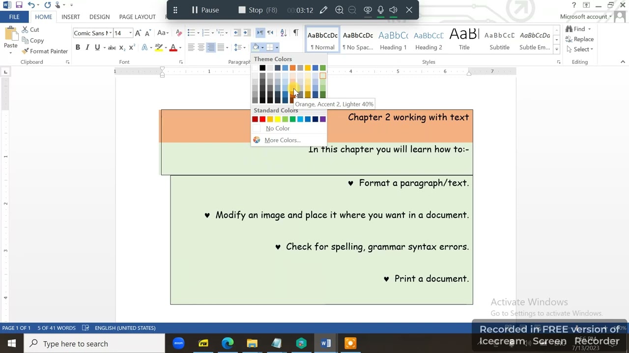 ICT Grade 4 worksheet no 2 video no 1