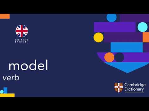 How to pronounce model (verb) | British English and American English pronunciation