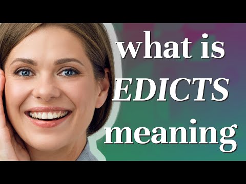 Edicts | meaning of Edicts