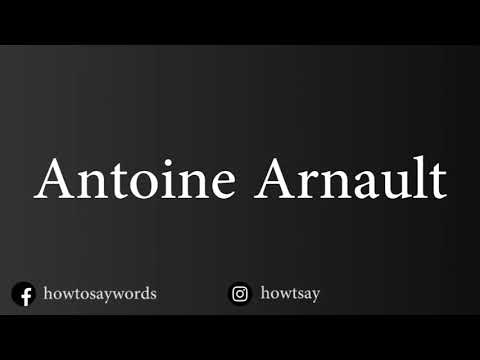 How To Pronounce Antoine Arnault