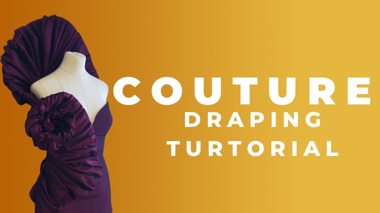 Couture Draping Tutorial: How to attach 3D structures to garments