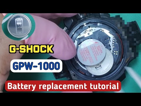 How to change the battery Casio G-Shock GPW-1000