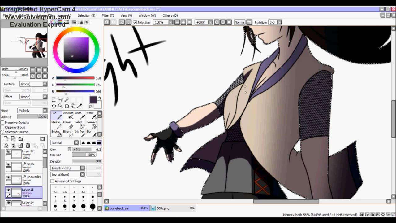 Naruto OC - Speedpaint: Comeback