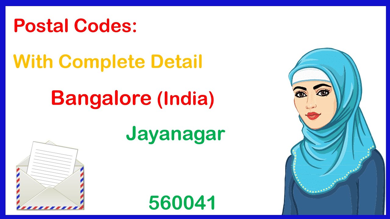 Postal Code of Jayanagar Bangalore Karnataka India Pincode zipcode postcode