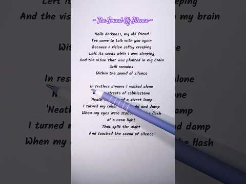 The Sound of Silence – Classic Lyrics, Modern Voice 🎤✨ | Learn English with Emily Linge