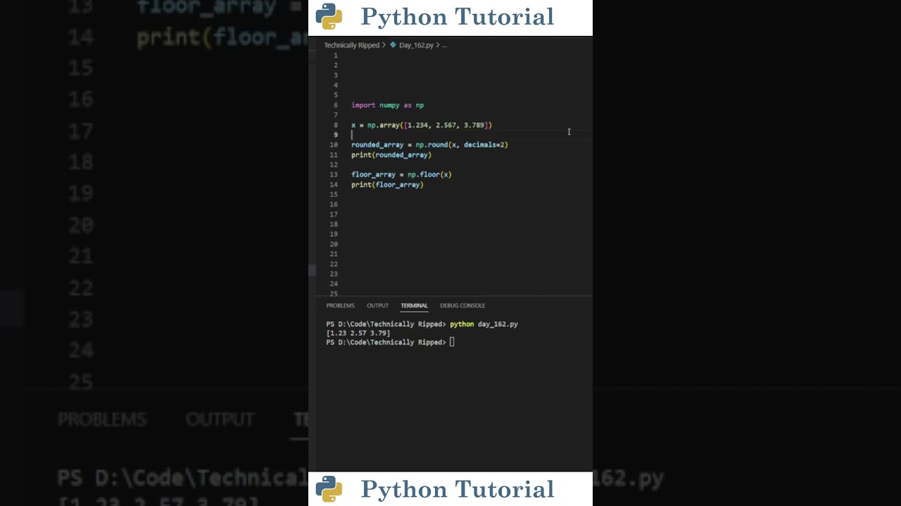 Round Numpy Arrays | Python Tutorial