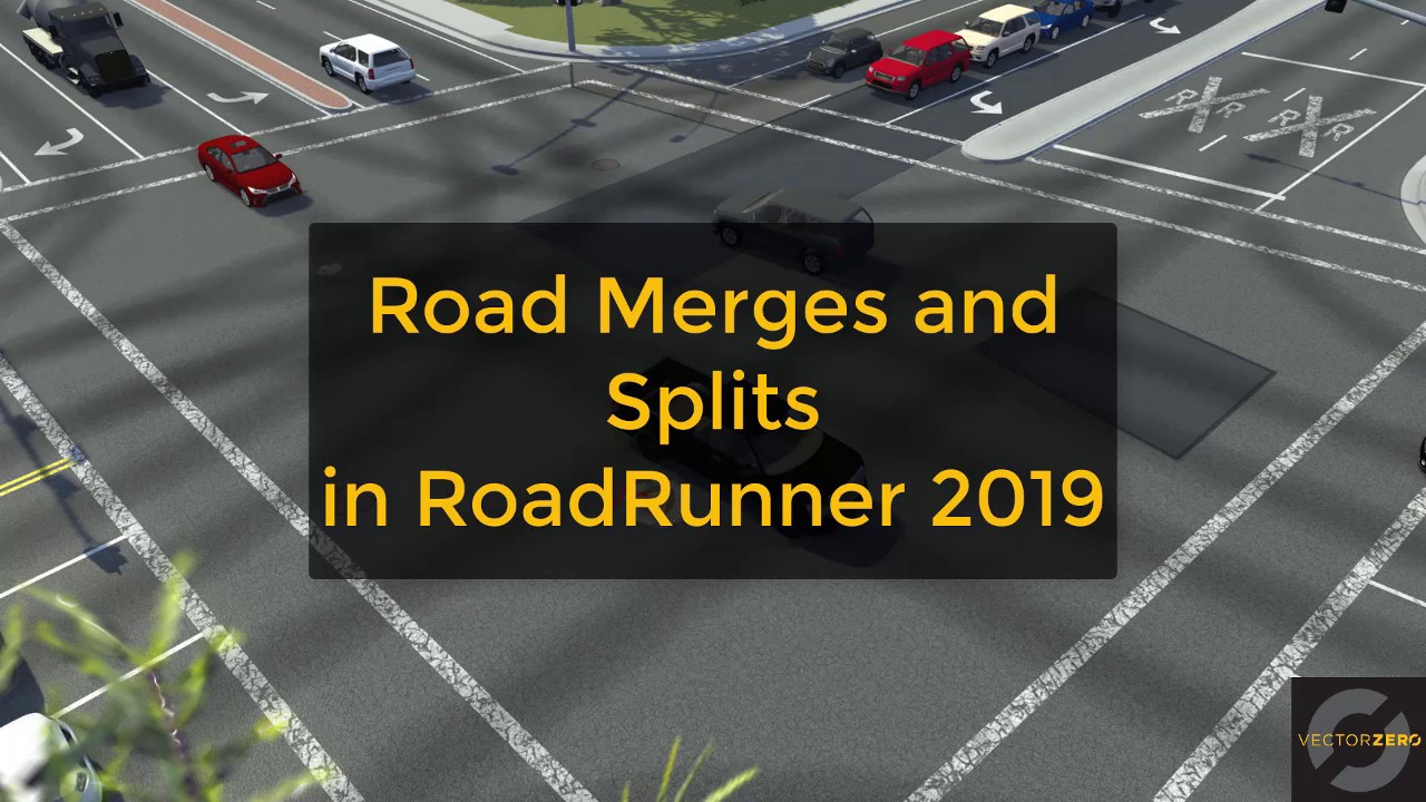 VectorZero RoadRunner Road Merges and Splits