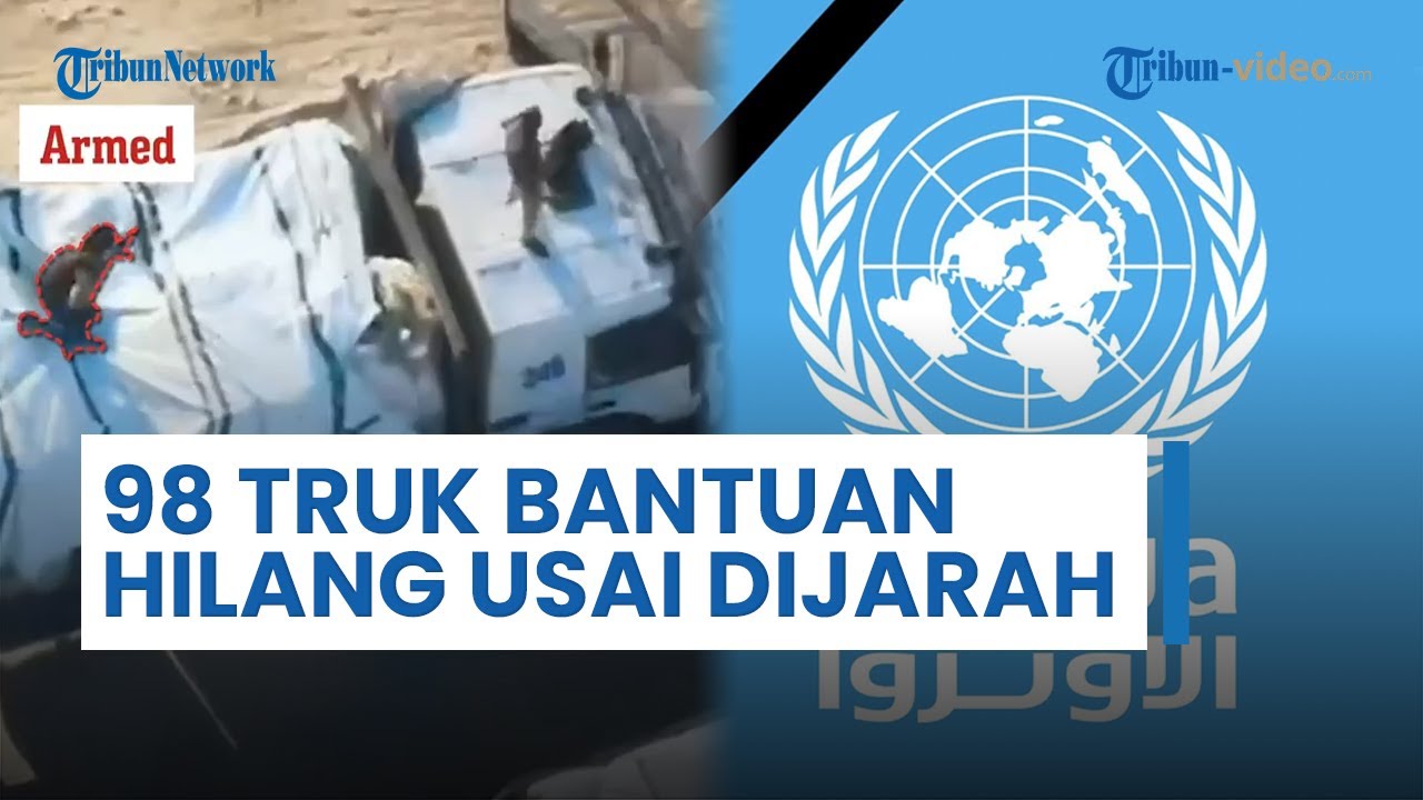 Konvoi Bantuan Dijarah Geng Bersenjata saat Menuju Gaza, 98 Truk ...