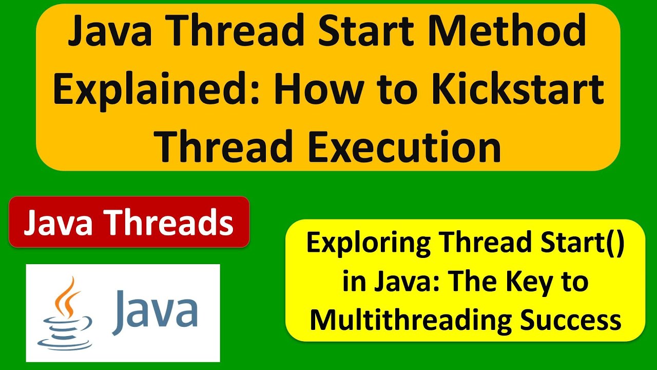 Java Thread Start Method Explained: How to Kickstart Thread Execution | Java Threads