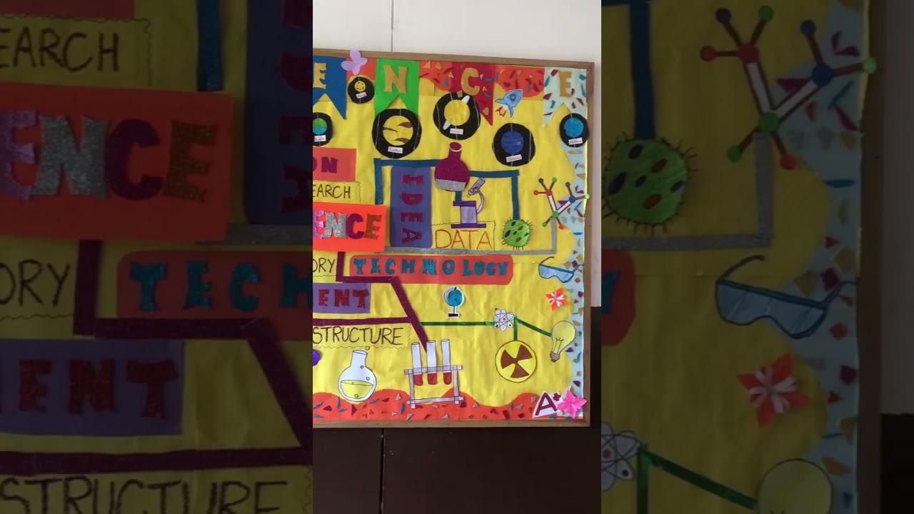 Bulletin board decoration : Science and Technology #shorts #bulletinboard
